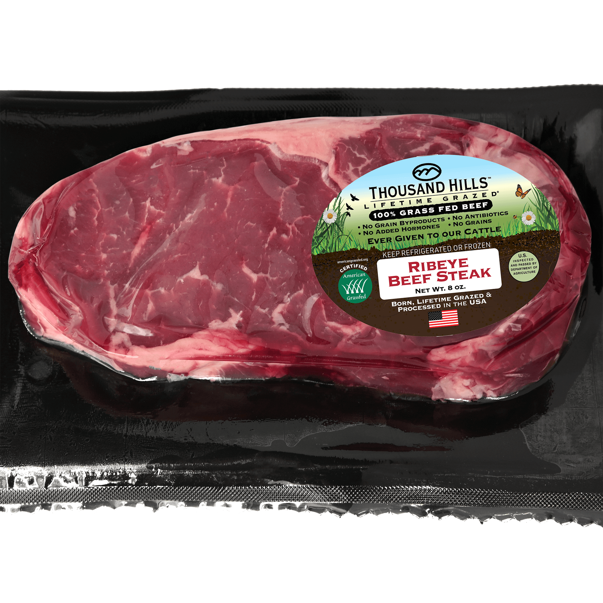 Grass Fed Beef Ribeye Steak | 100% Grass Fed Beef | Thousand Hills ...